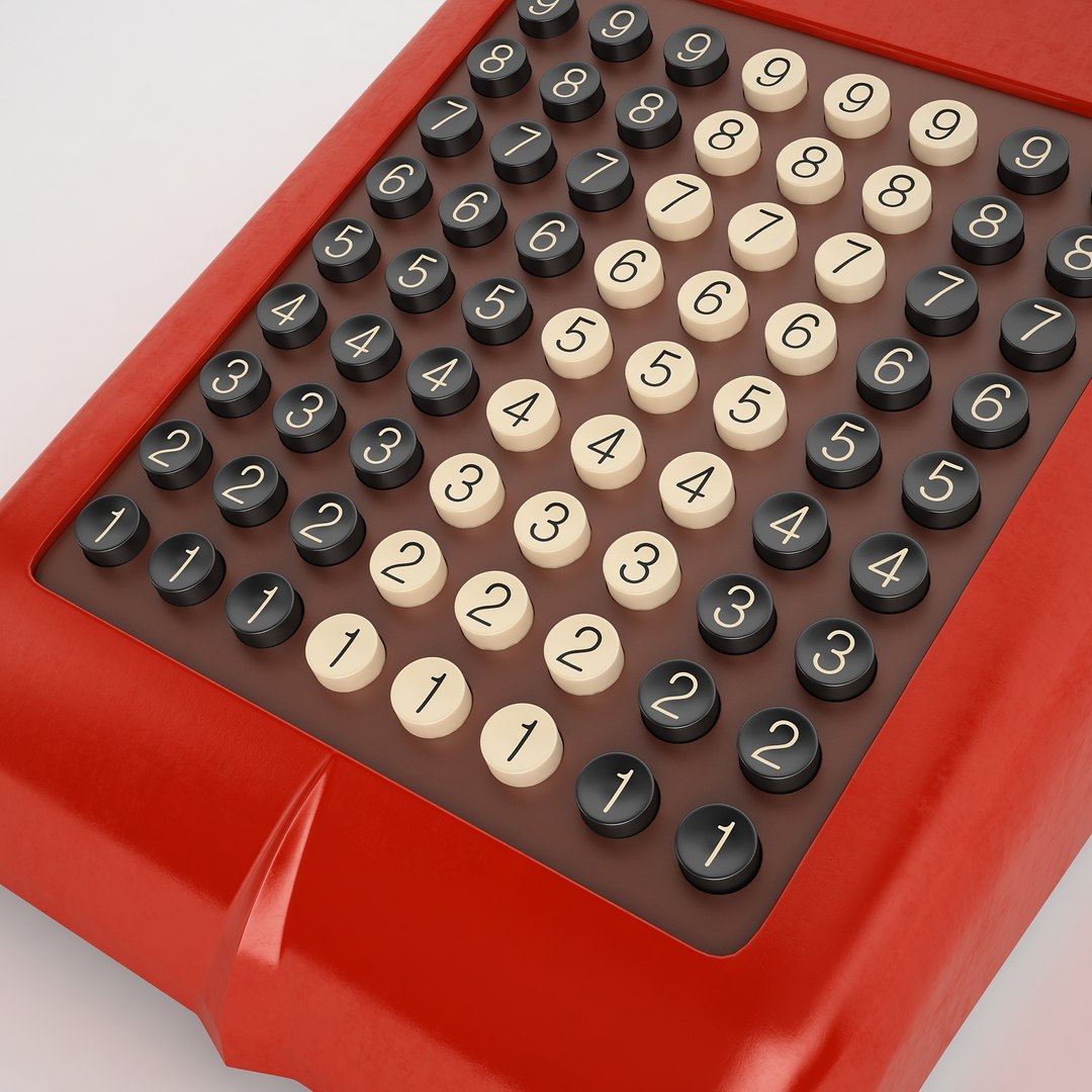 3D Retro Adding Machine Model - TurboSquid 1236832