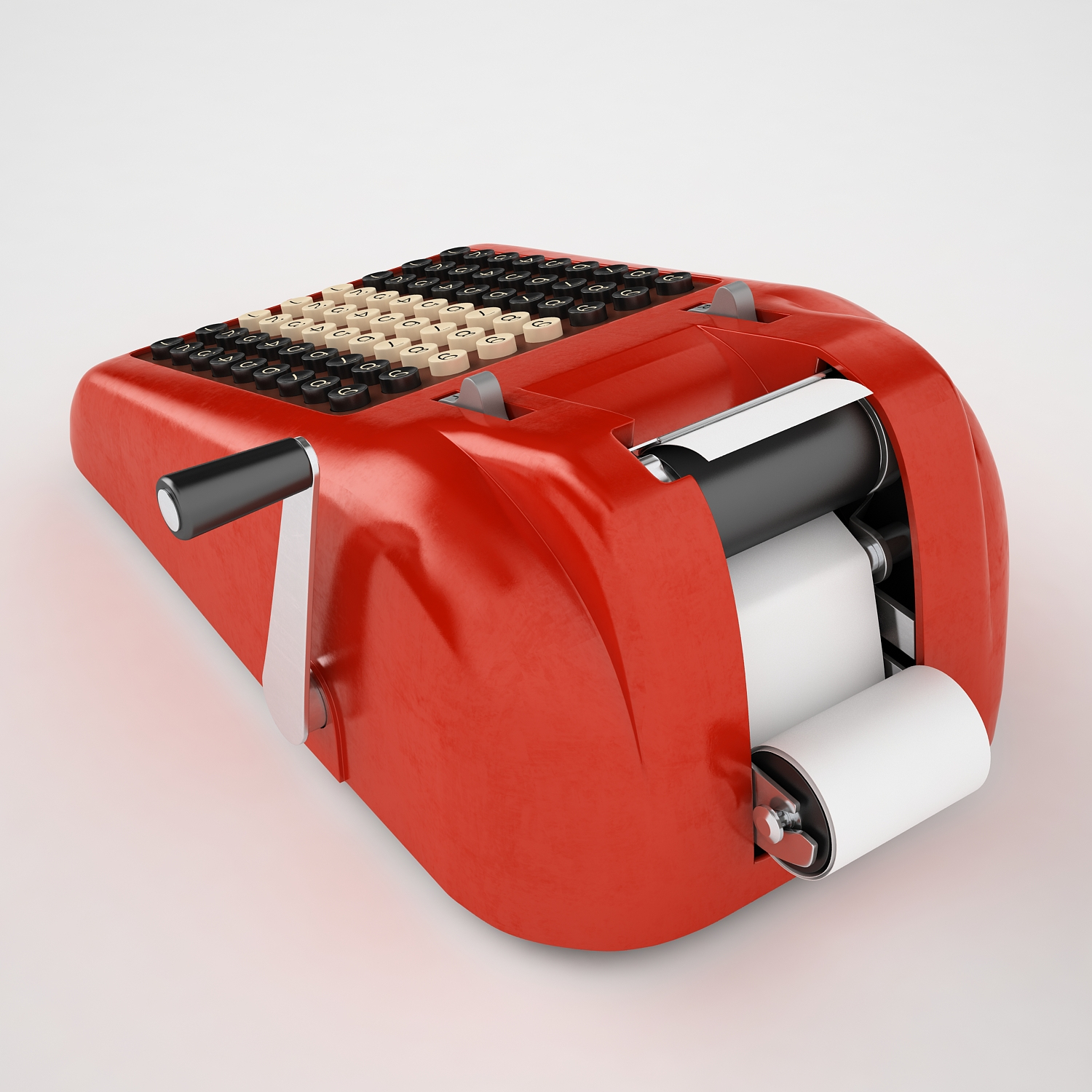 3D retro adding machine model - TurboSquid 1236832