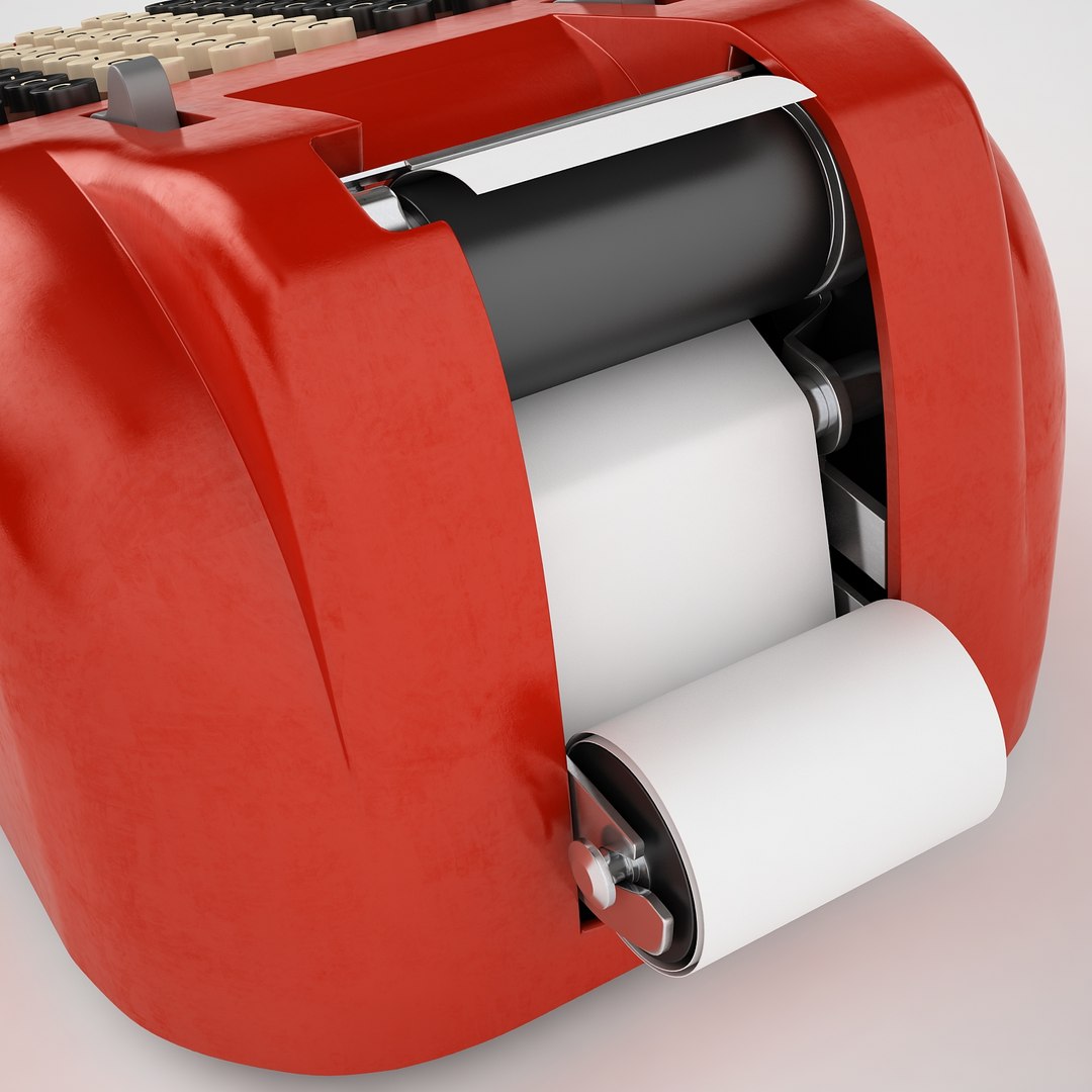 3D Retro Adding Machine Model - TurboSquid 1236832