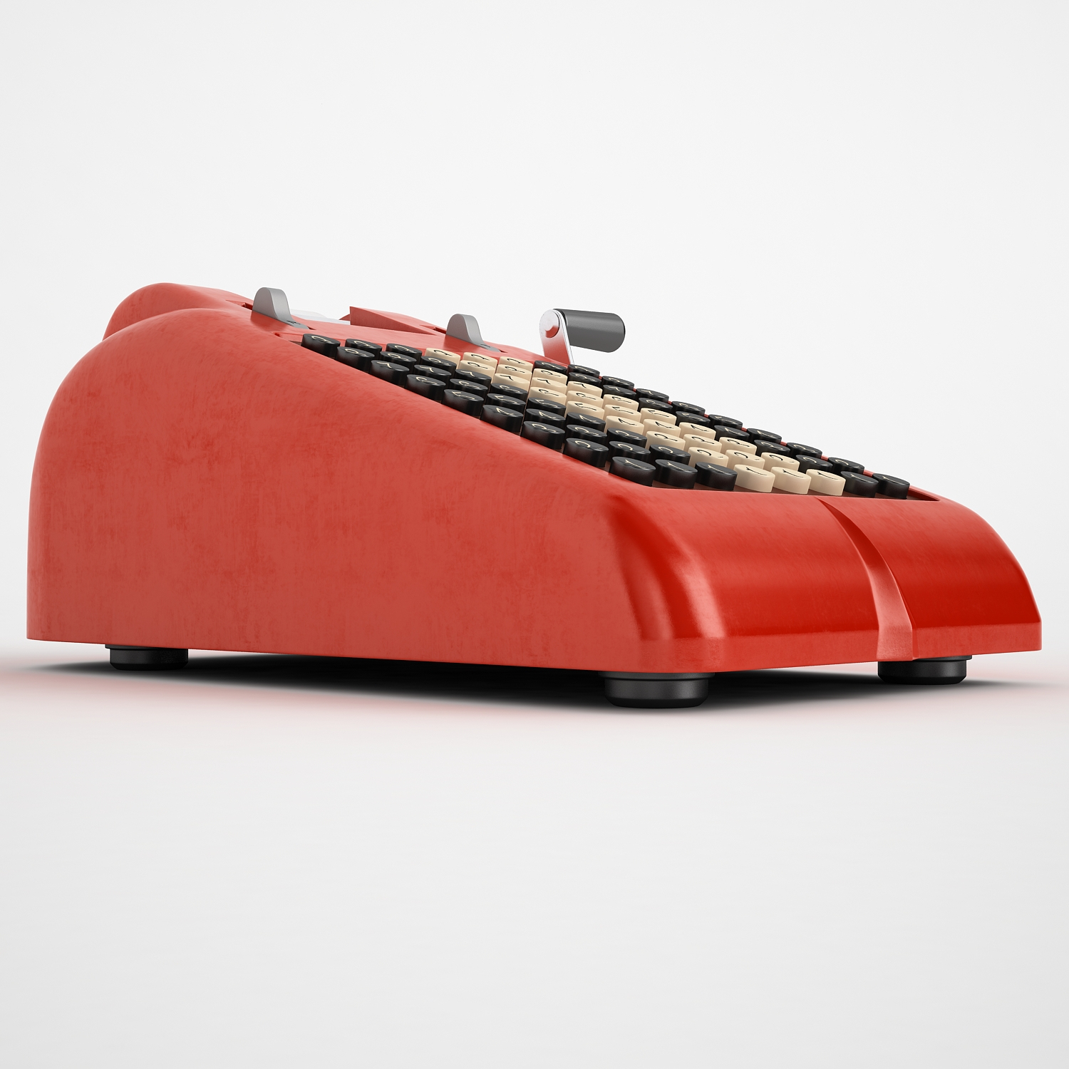3D retro adding machine model - TurboSquid 1236832