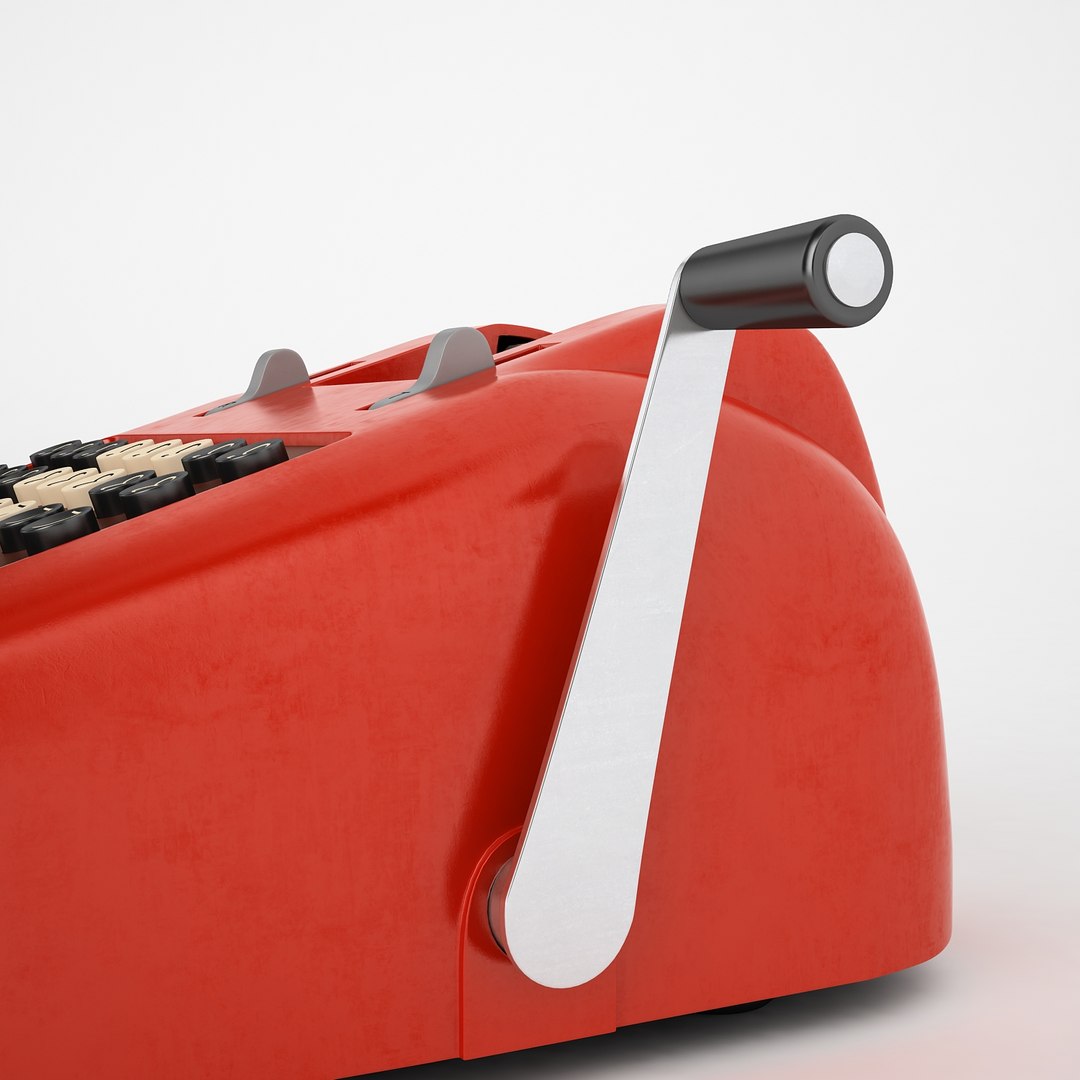 3D Retro Adding Machine Model - TurboSquid 1236832