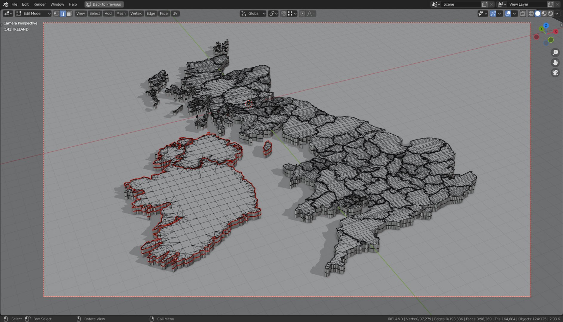 3D Model UNITED KINGDOM MAP LAYOUTS - TurboSquid 1835351