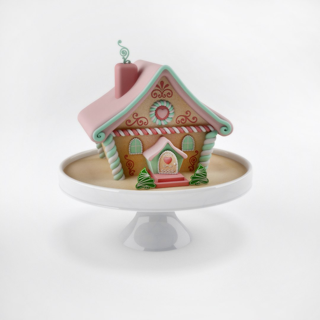 3ds Christmas Ginger Bread House