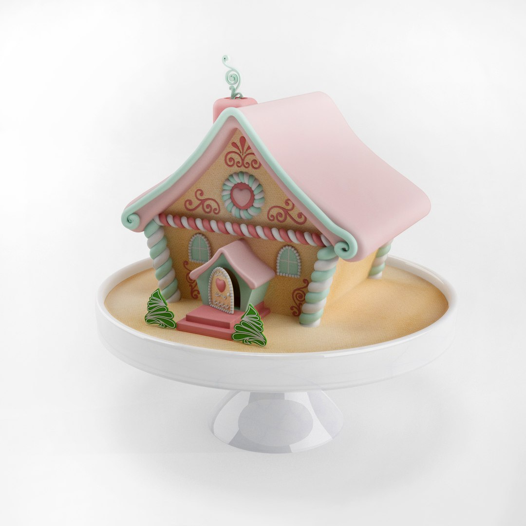3ds christmas ginger bread house