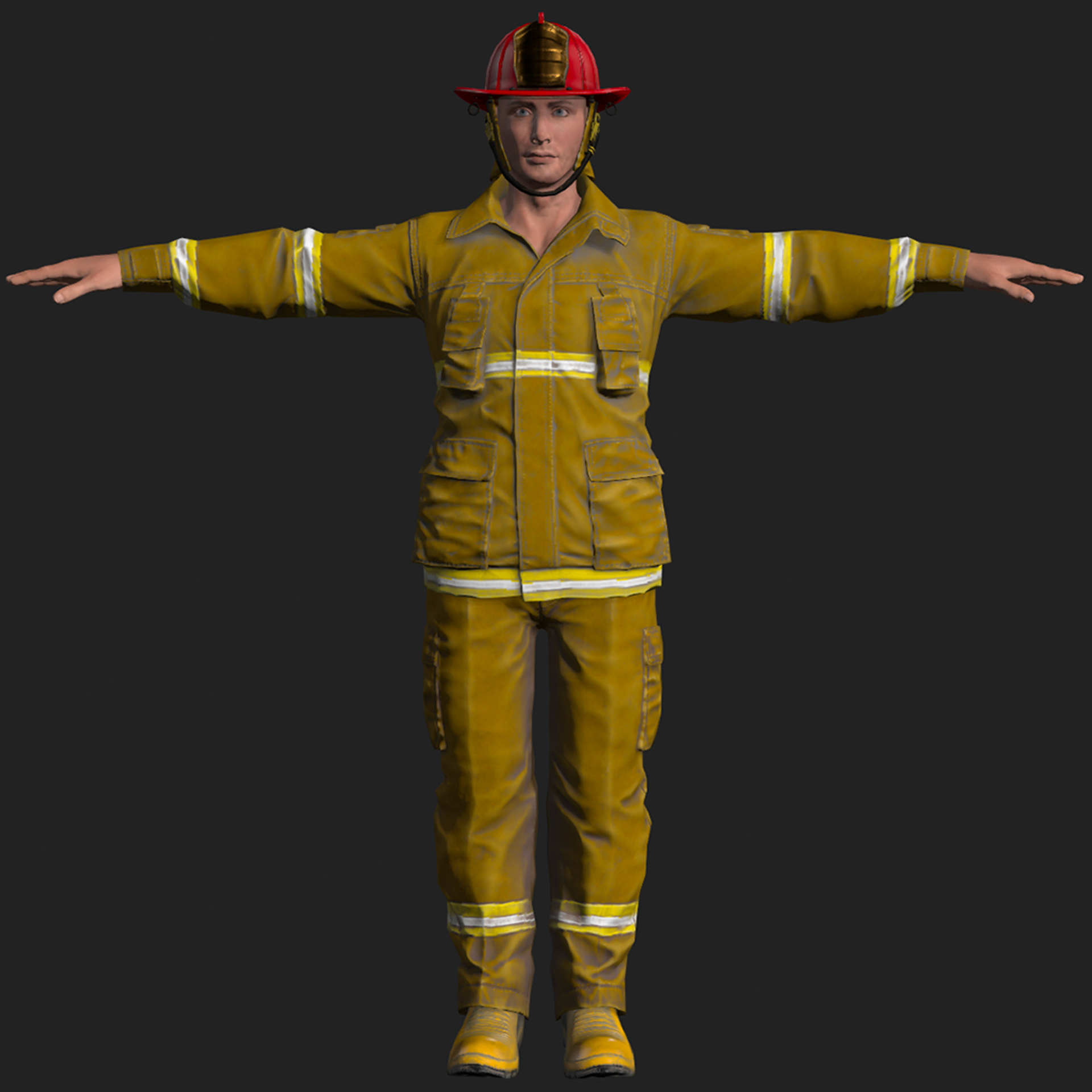Firefighter fighter 3D model - TurboSquid 1661856