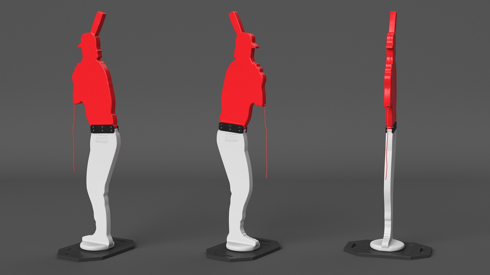 3D Baseball Pitching Dummy Red - TurboSquid 2244944