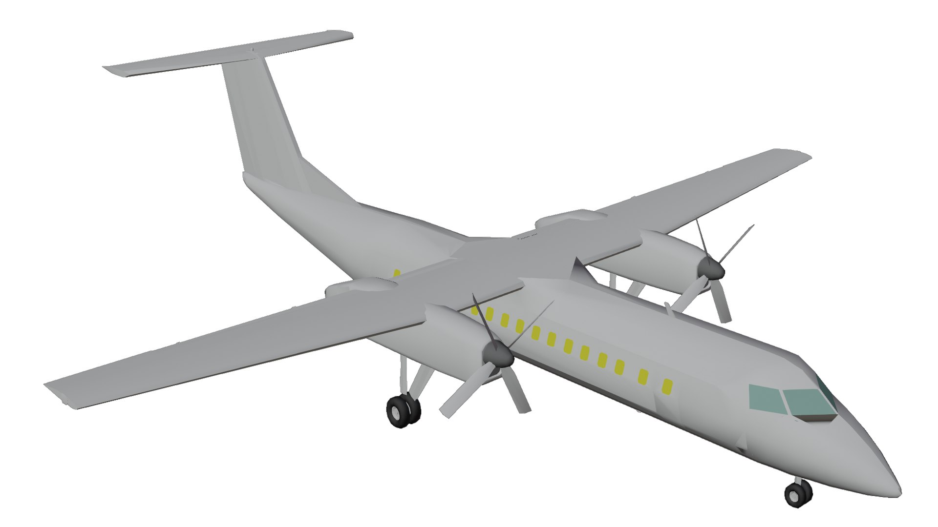 De Havilland Canada DHC-8 3D - TurboSquid 2316096