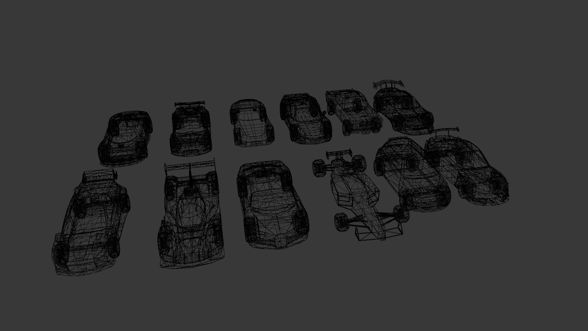 3D Model Low Poly Racing Cars PolyScript - TurboSquid 2203778