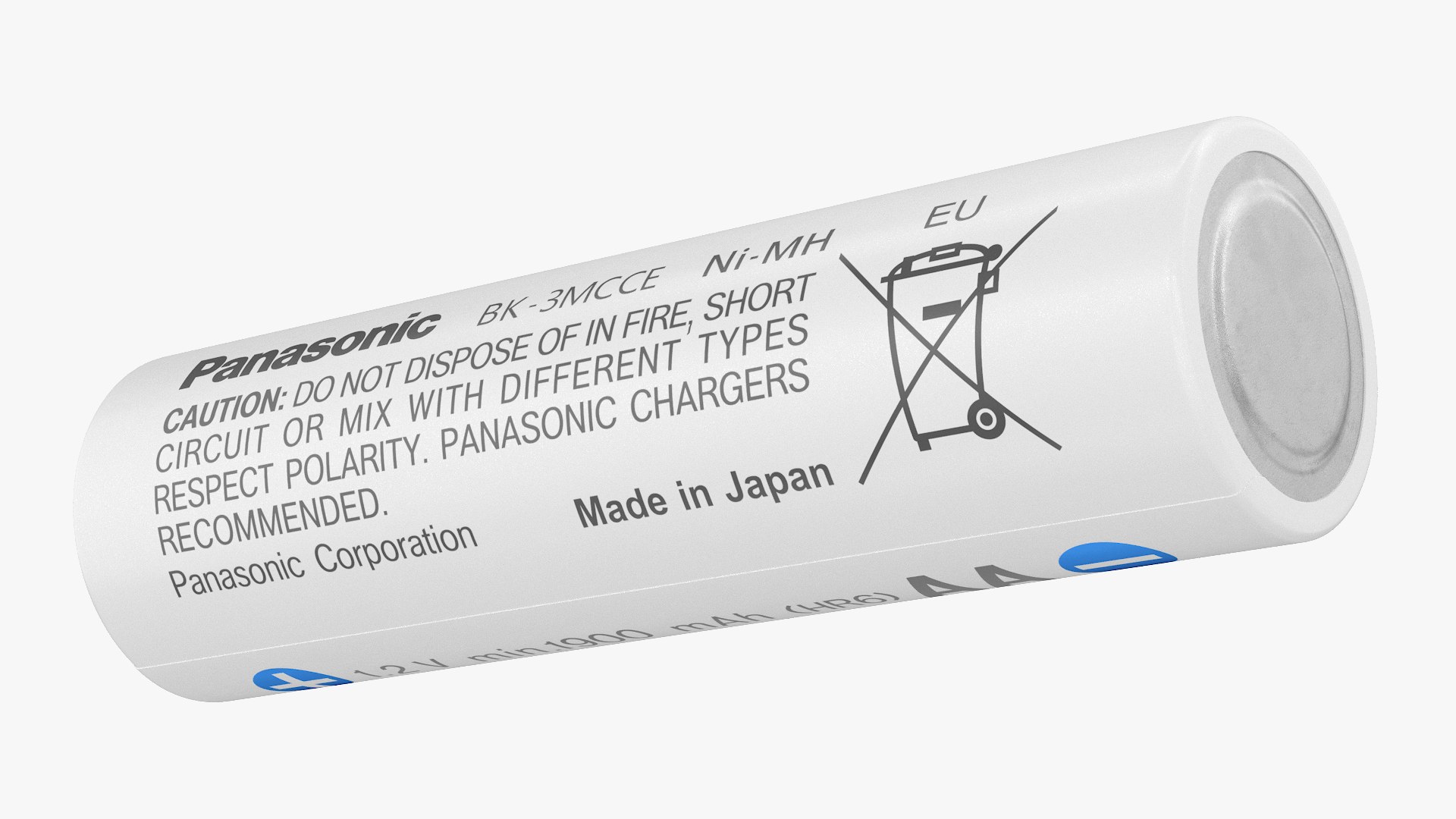 3D Eneloop Battery AA Model - TurboSquid 1952307