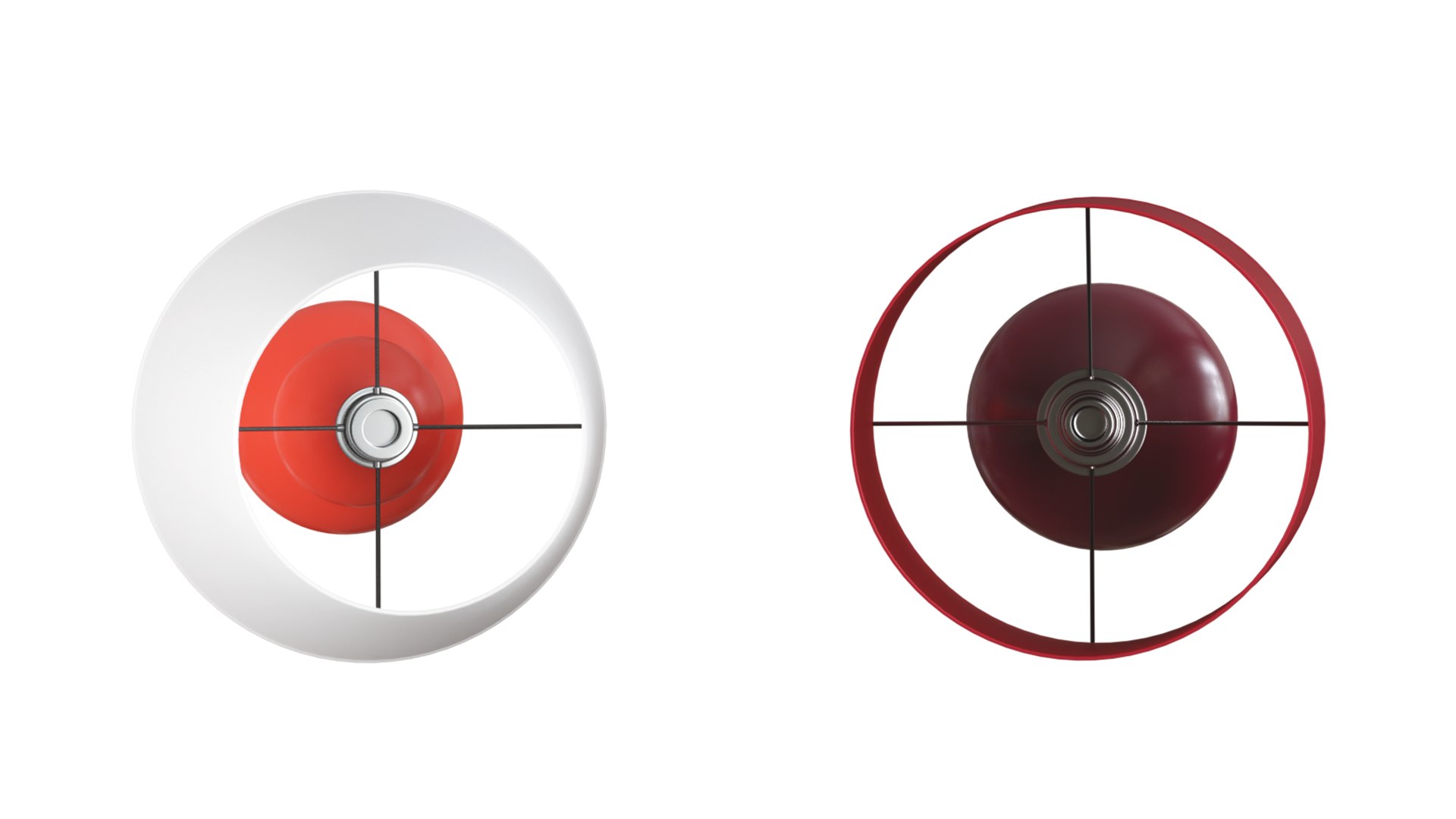 Two Decorative Red Lamps 3D Model 3D - TurboSquid 2082793