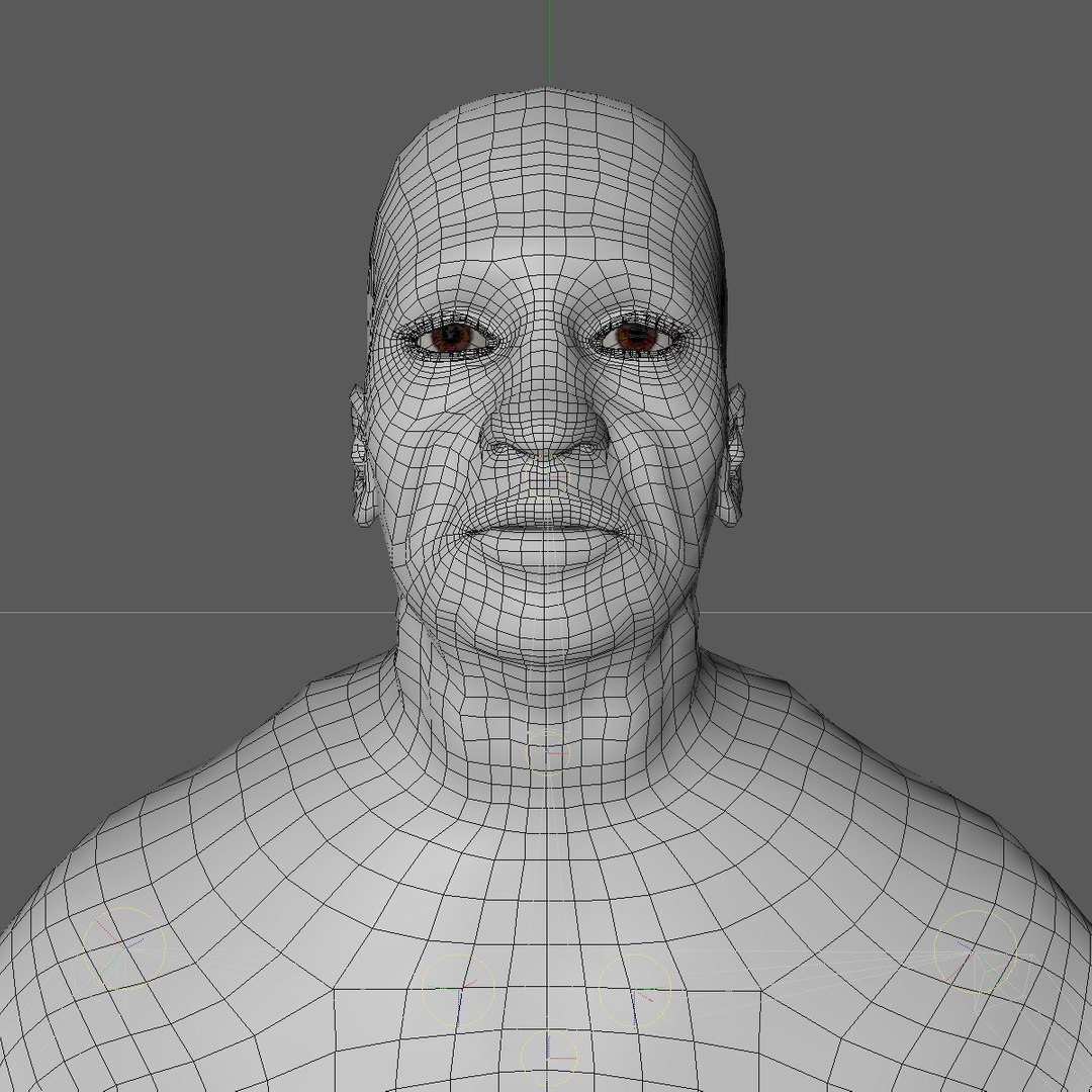c4d base mesh obese african