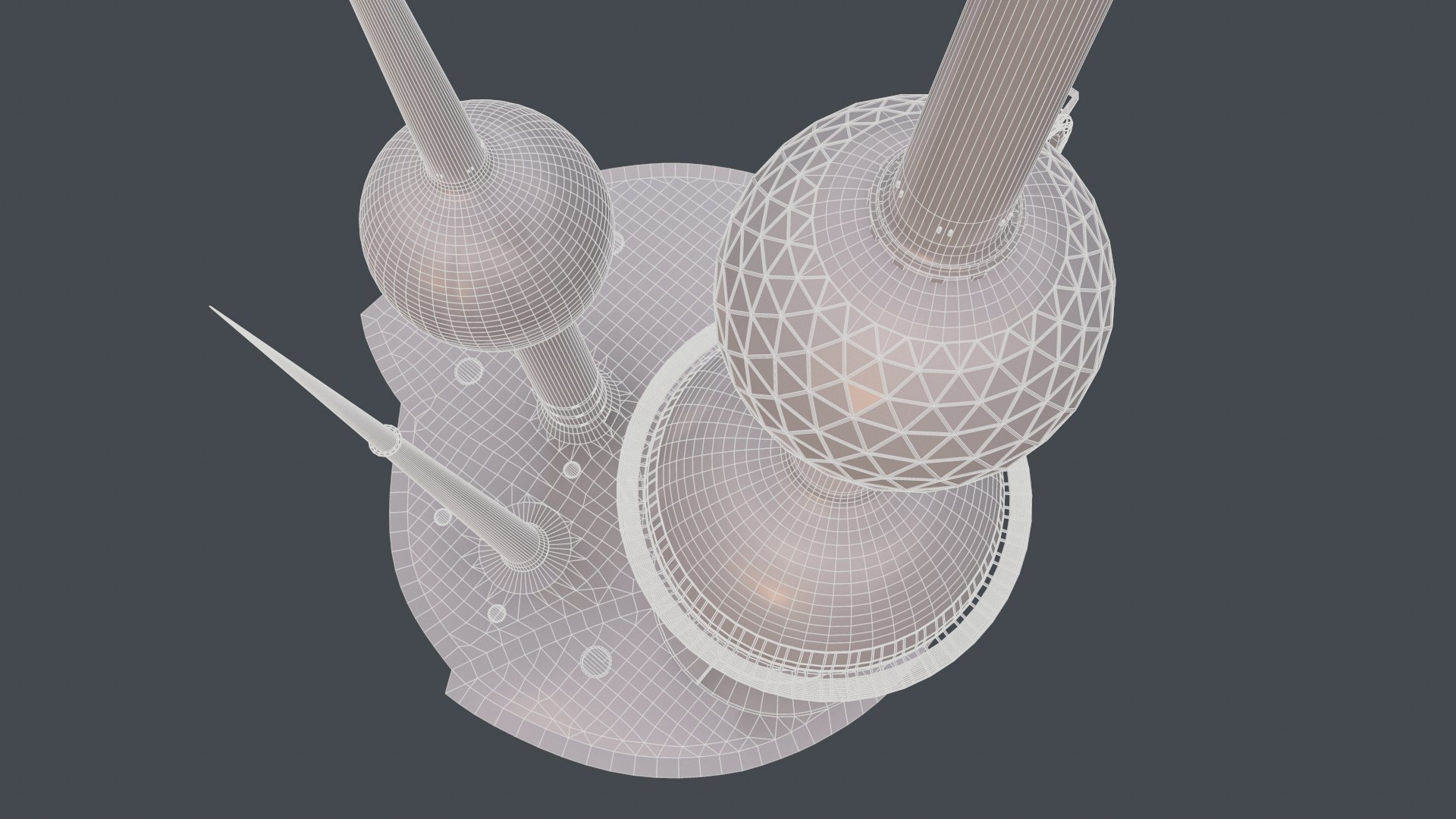 3D Kuwait Towers - TurboSquid 1917137