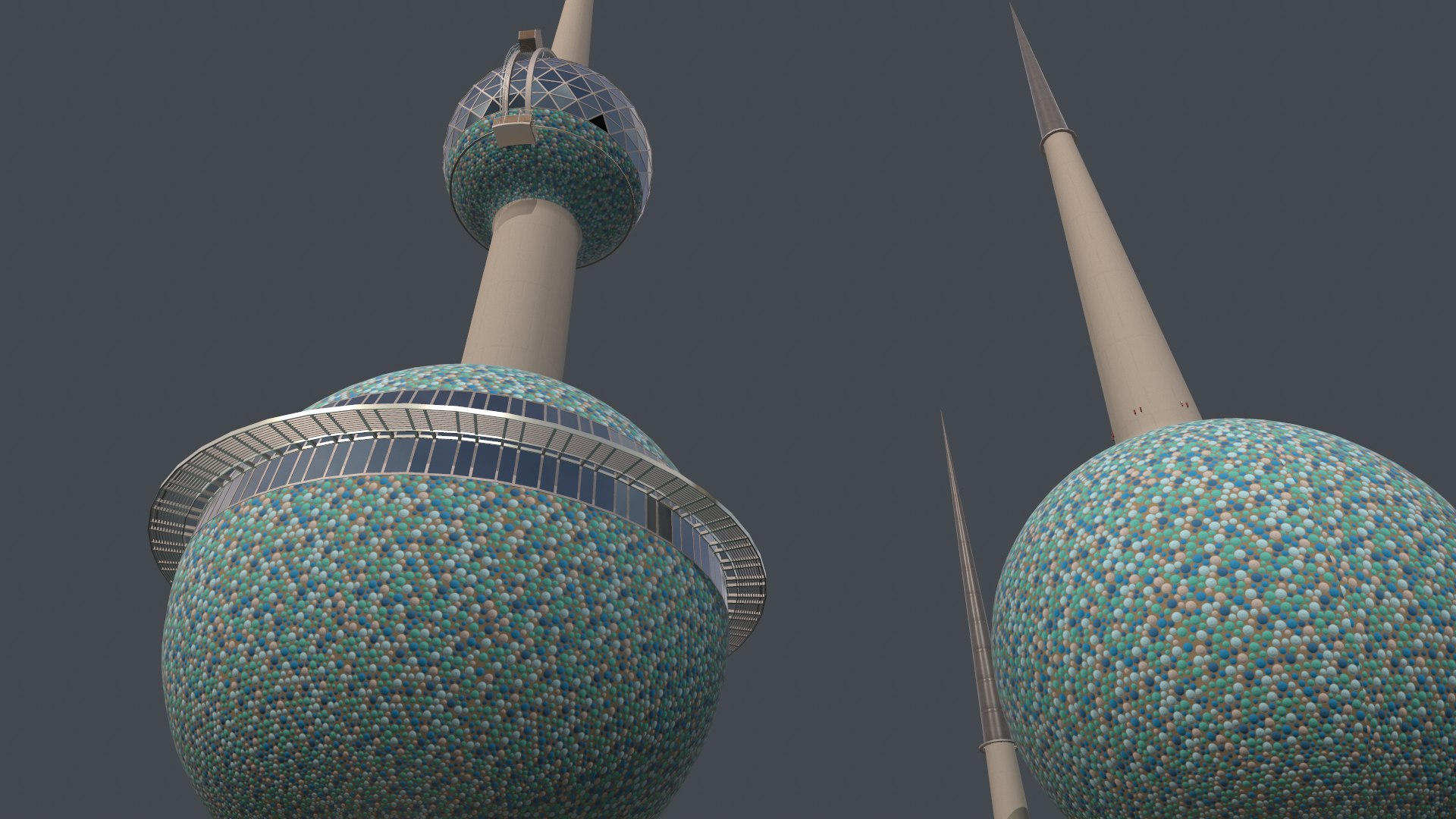 3D Kuwait Towers - TurboSquid 1917137