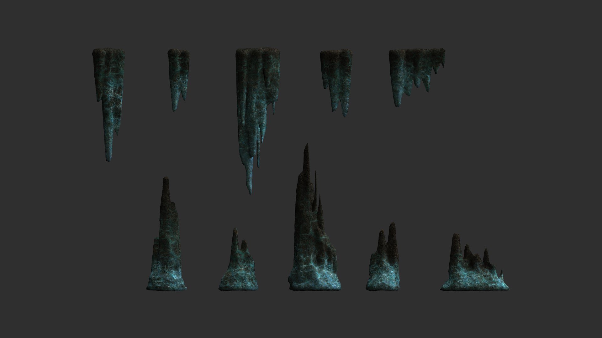 3D Magic Rocks Combo Model - TurboSquid 1990977