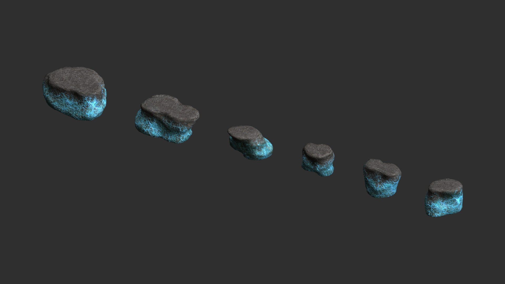 3D Magic Rocks Combo Model - TurboSquid 1990977