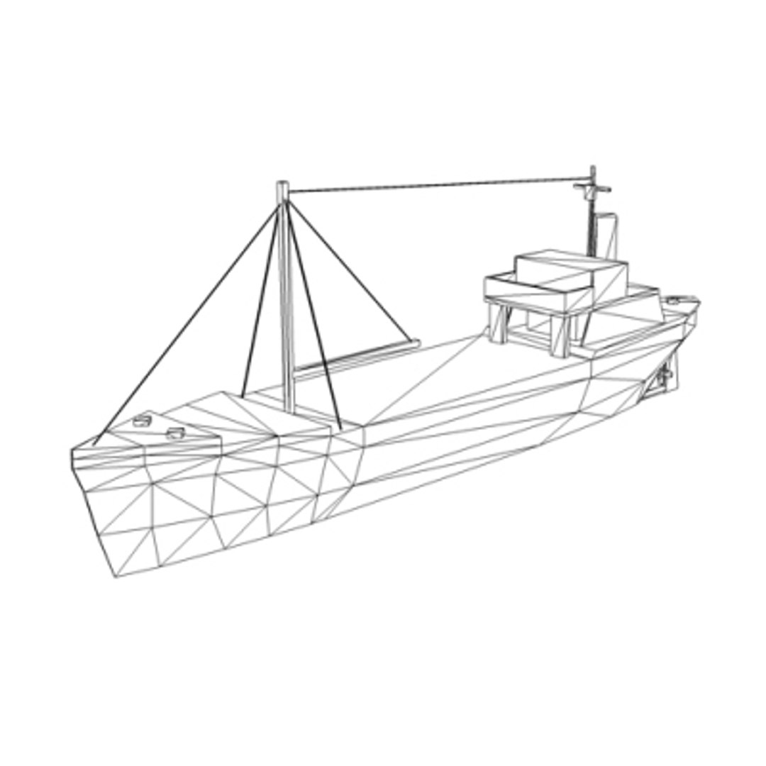 Cargo Vessel 3d 3ds