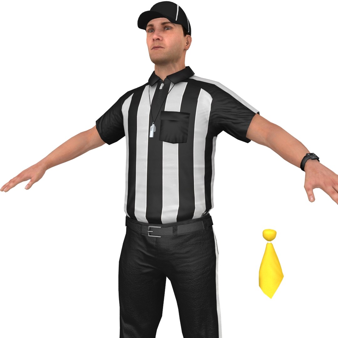 3D Football Referee 4 - TurboSquid 1299886