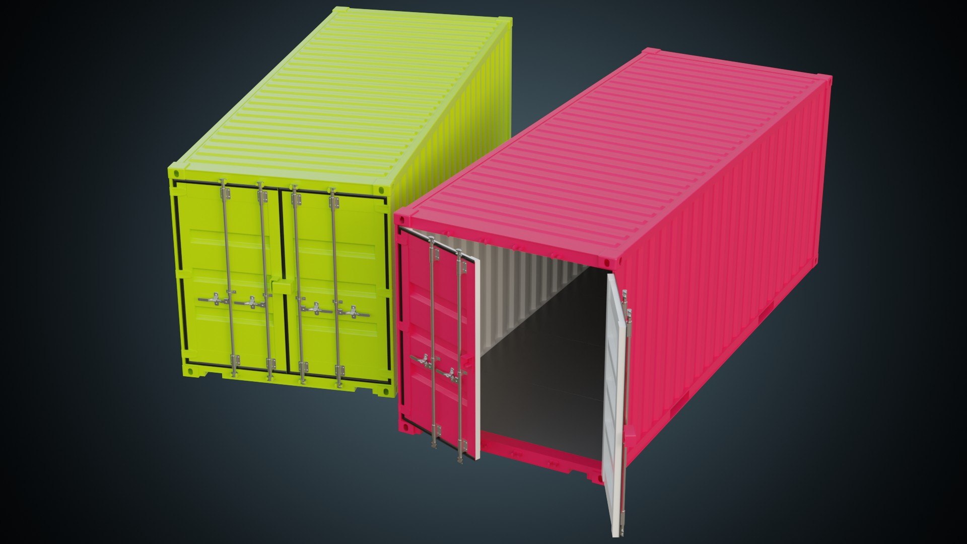 3D Cargo Container 6 Basic - TurboSquid 2313270