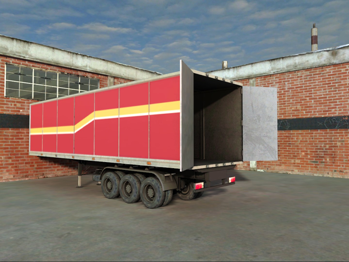 Simple Truck Trailer 3D Model - TurboSquid 1624528
