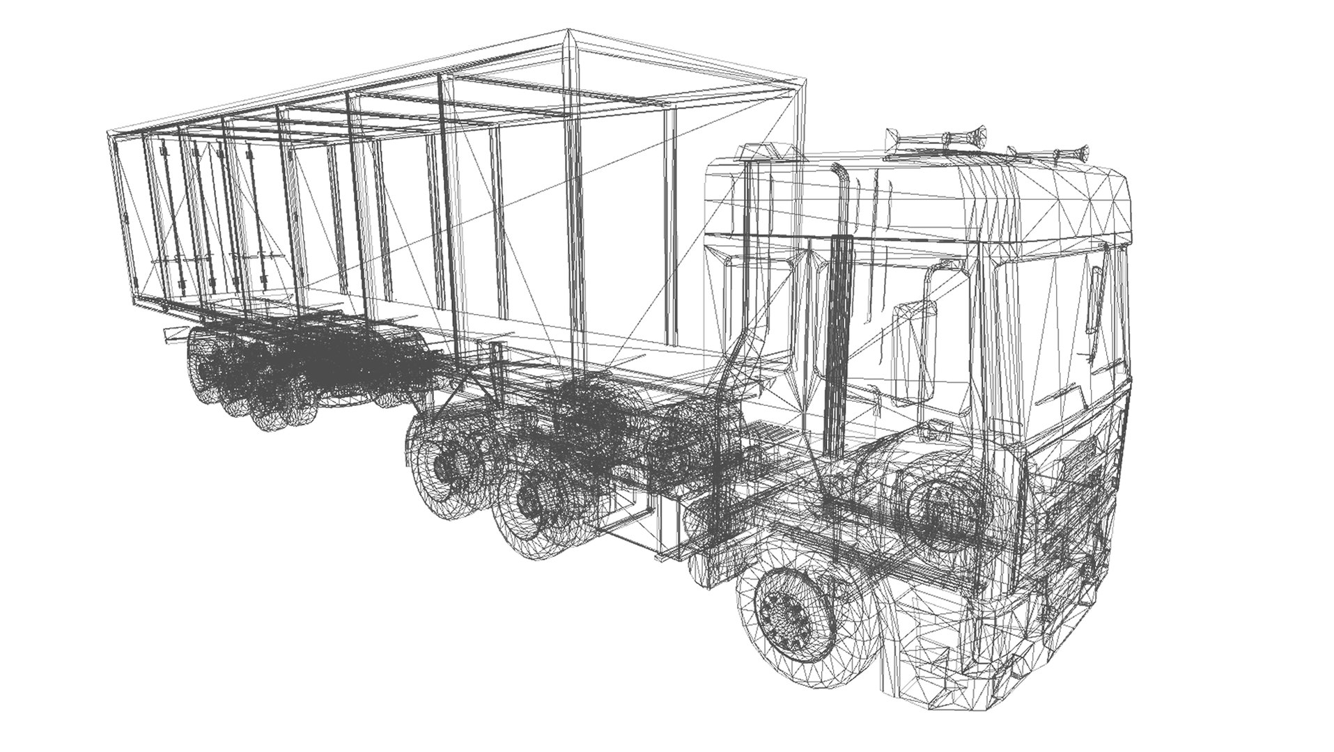 Simple Truck Trailer 3D Model - TurboSquid 1624528