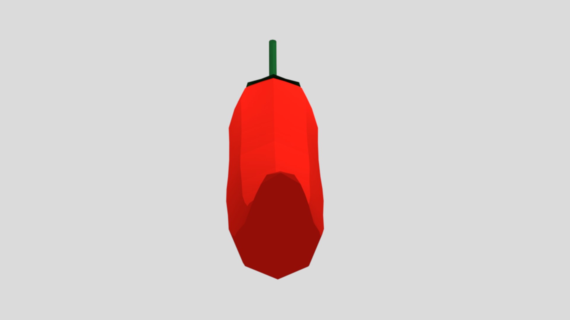 Free Red Pepper Modelled 3D Model - TurboSquid 1467304