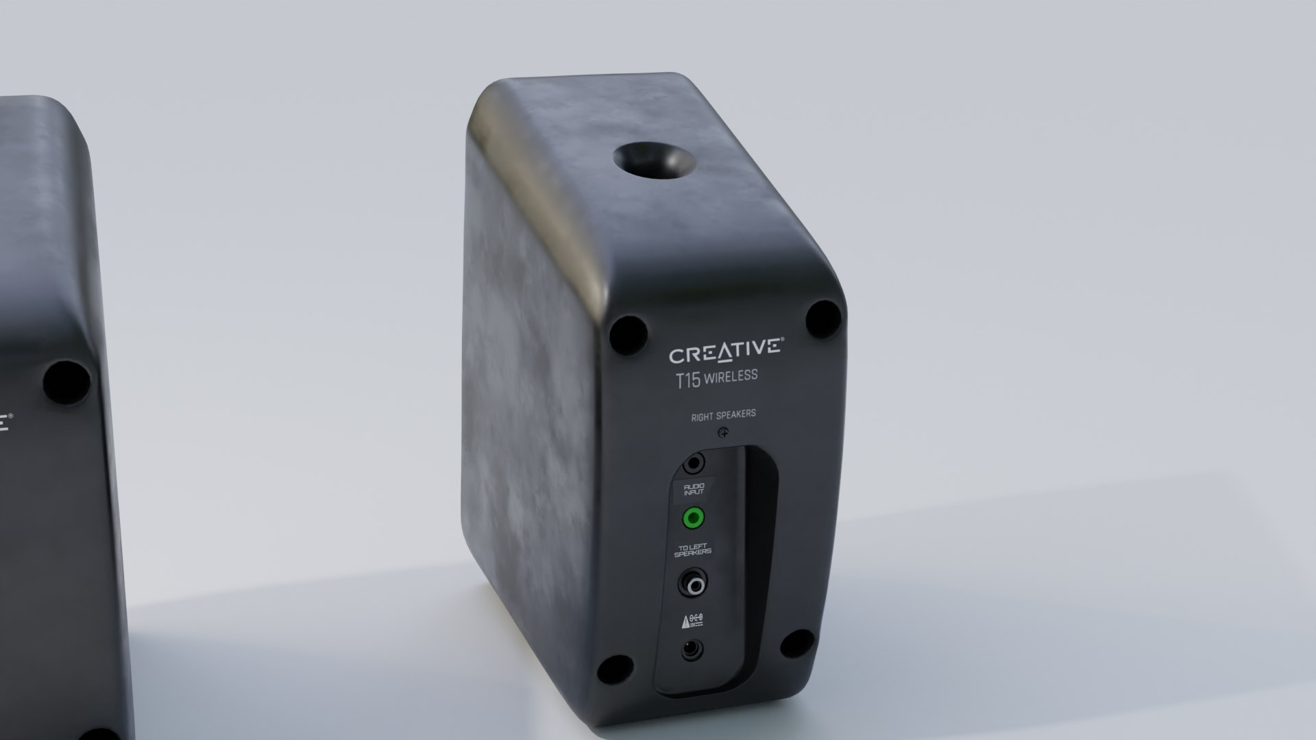 Creative T15 Wireless Speakers PBR 3D Model - TurboSquid 2058707