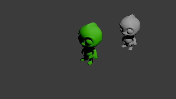 Niedliche Baby-Alien-Original-Cartoon-Figur 3D-Modell 3D-Modell ...