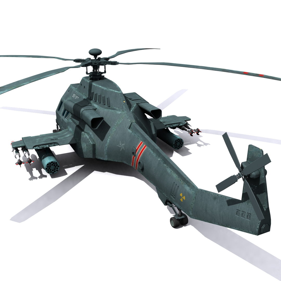 3ds new military helicopter