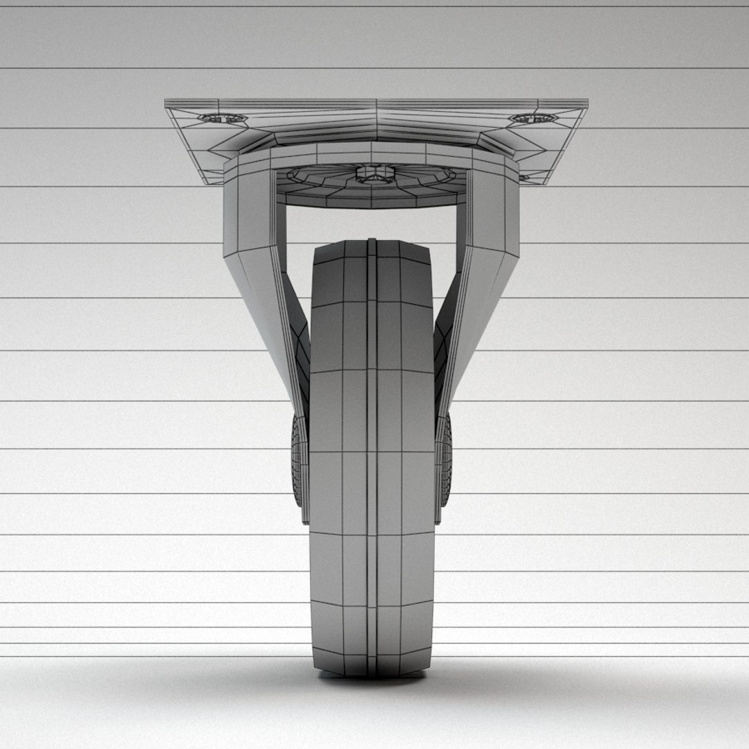 3d Model Caster Wheel