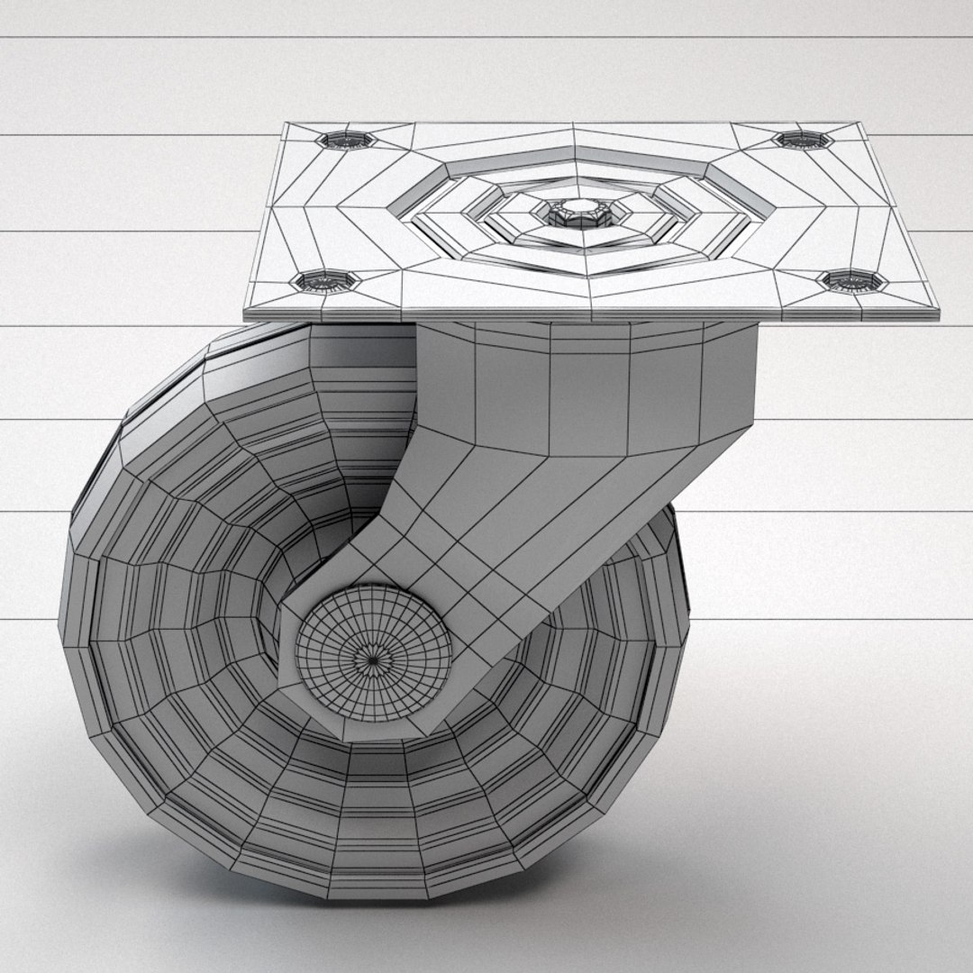 3d Model Caster Wheel