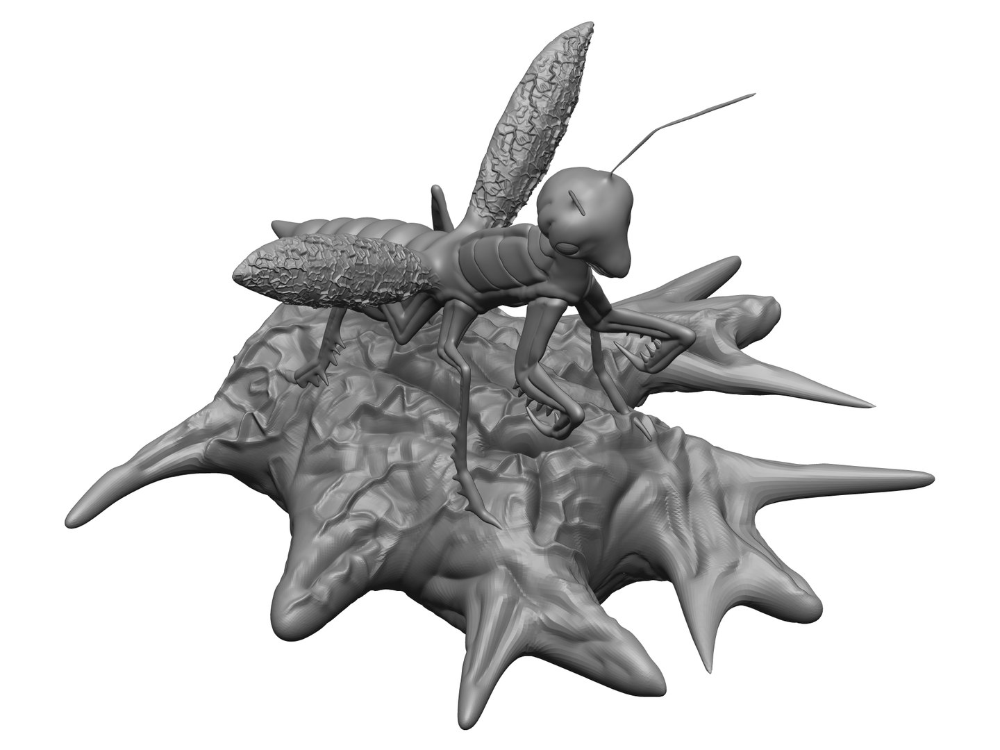 Realistic Praying Mantis Model - TurboSquid 1874356