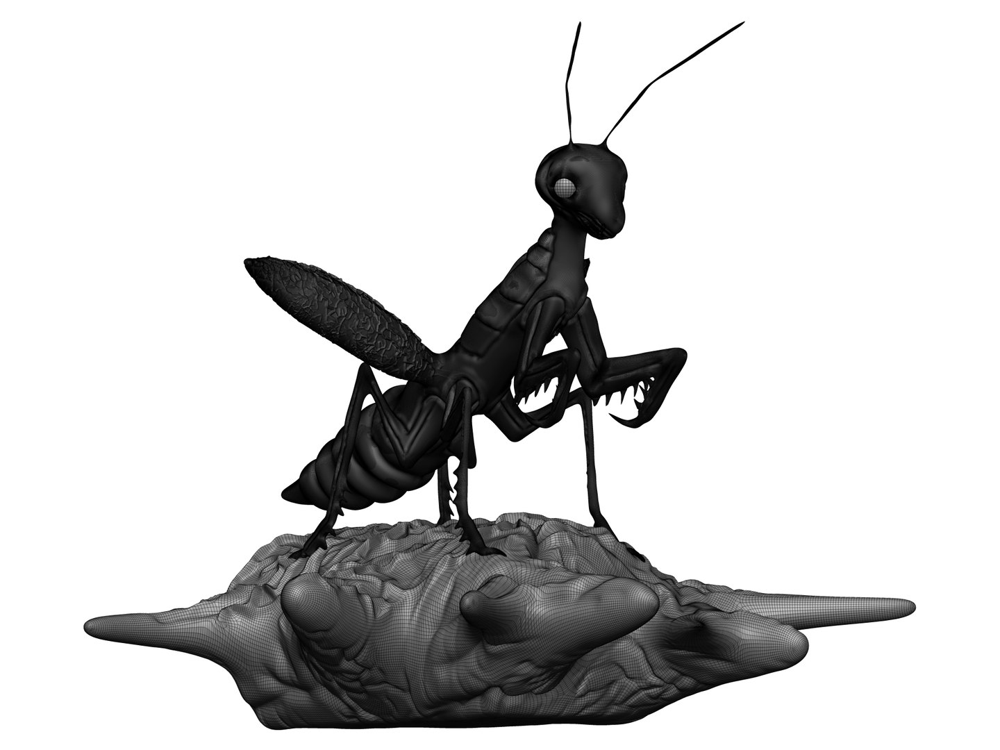Realistic Praying Mantis Model - TurboSquid 1874356