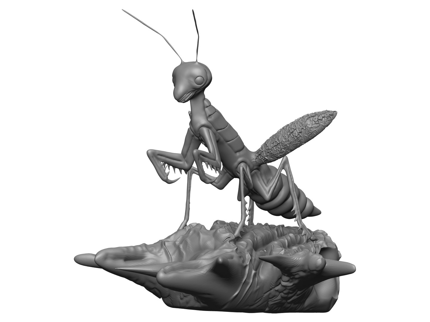 Realistic Praying Mantis Model - TurboSquid 1874356