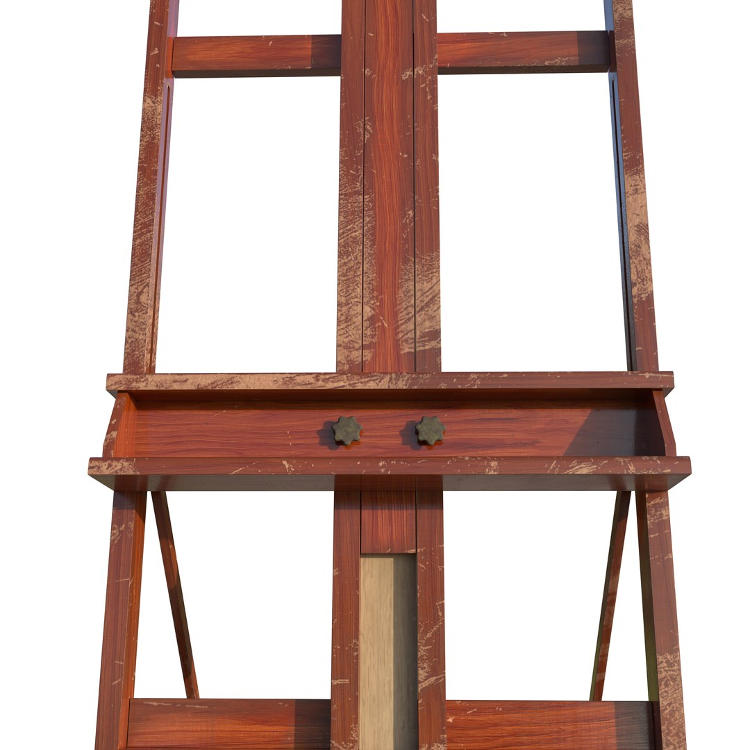 Realistic Easel Damaged 3D Model - TurboSquid 2057214