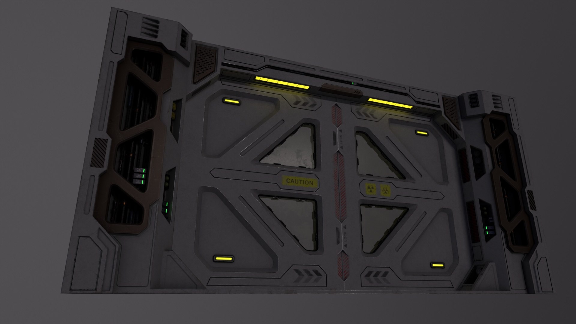 3D Scifi Laboratory Moonbase Door VR AR Low-poly 3d Model - TurboSquid ...