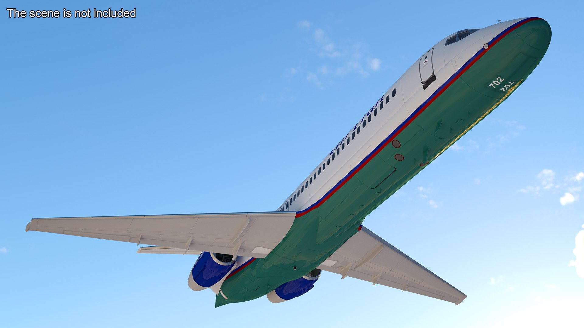 3D Air Transat Livery Boeing 717-200 Rigged For Maya - TurboSquid 2468491
