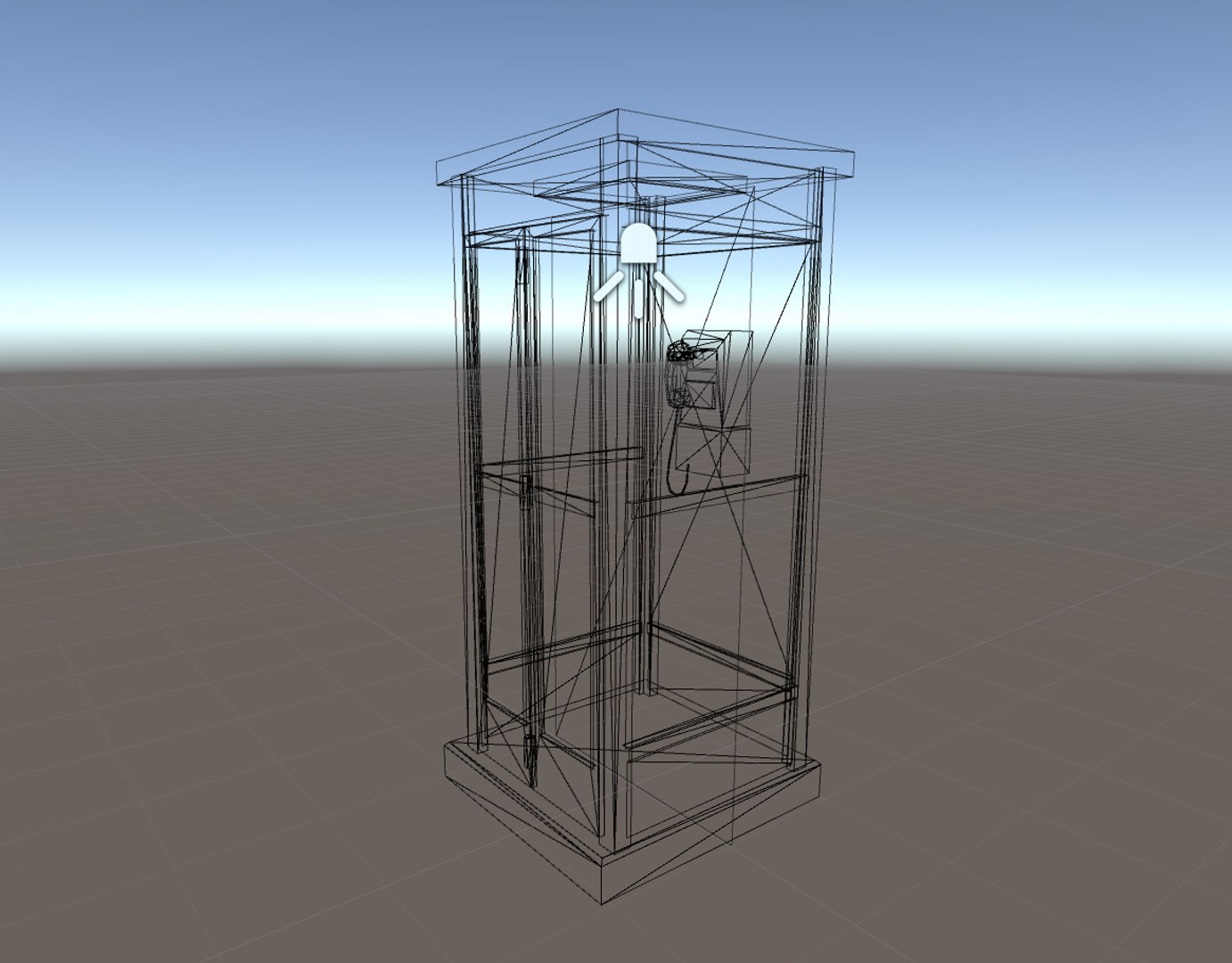 3d Phone Booth Model