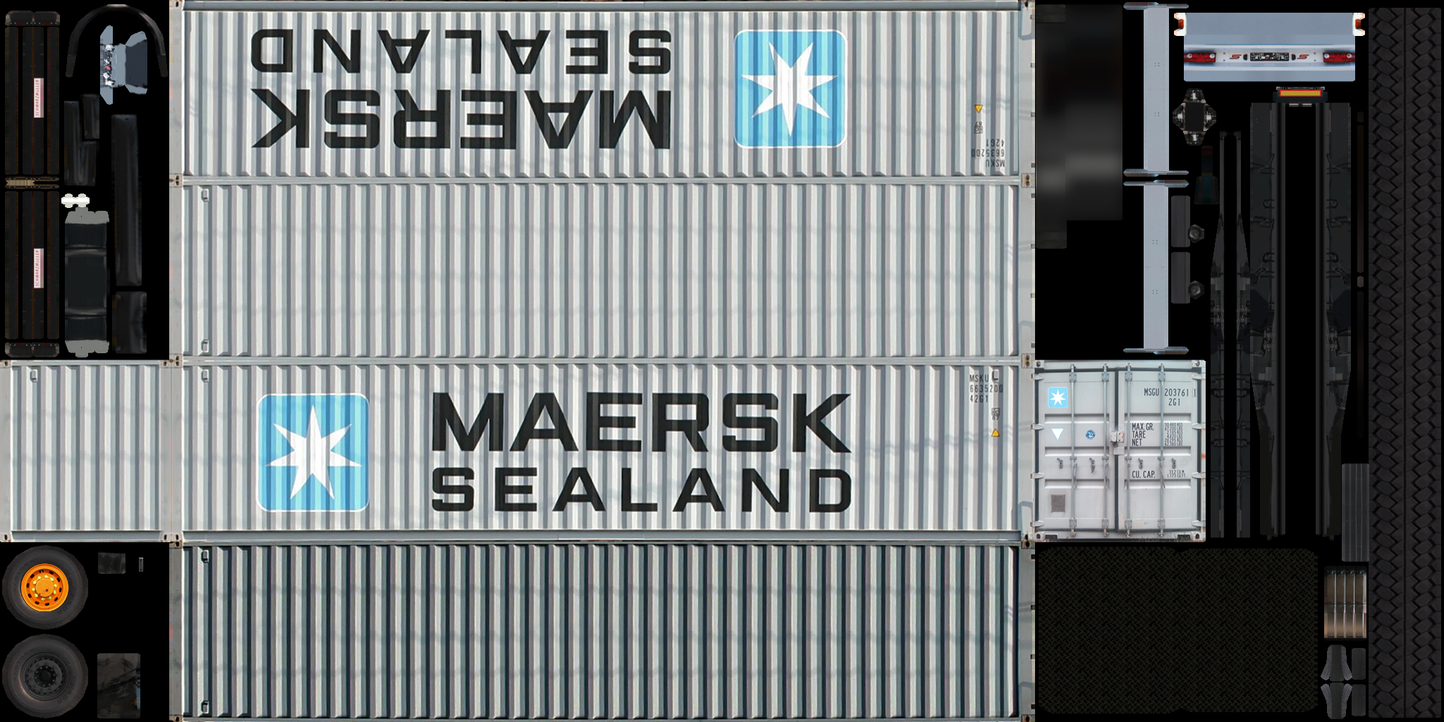 2013 daf xf 3d model