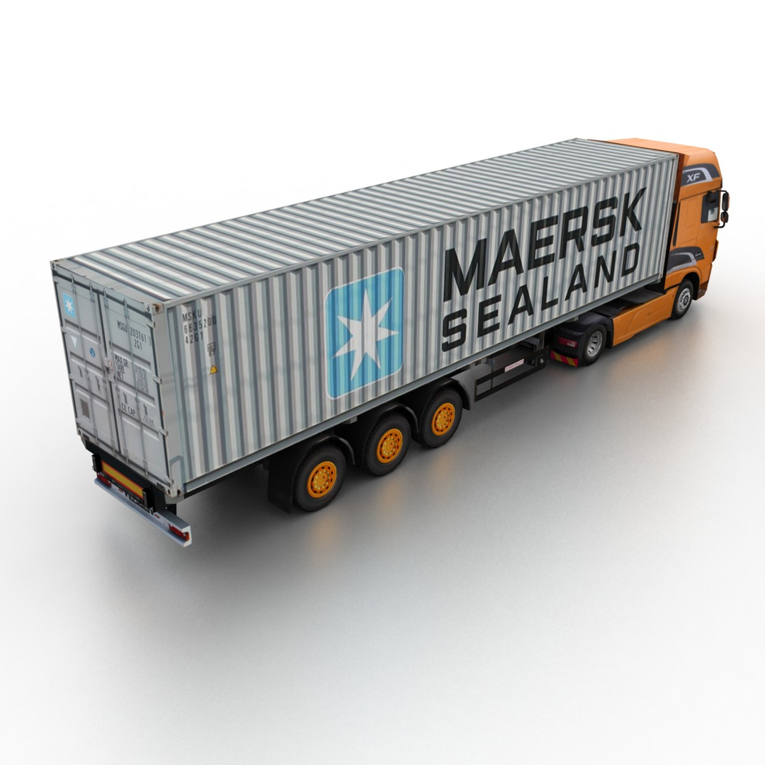 2013 daf xf 3d model