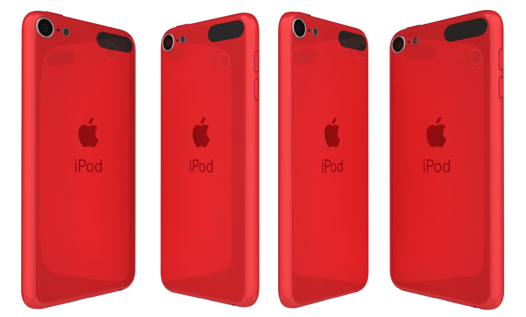 3D Apple Ipod Touch Red Model - TurboSquid 1418100