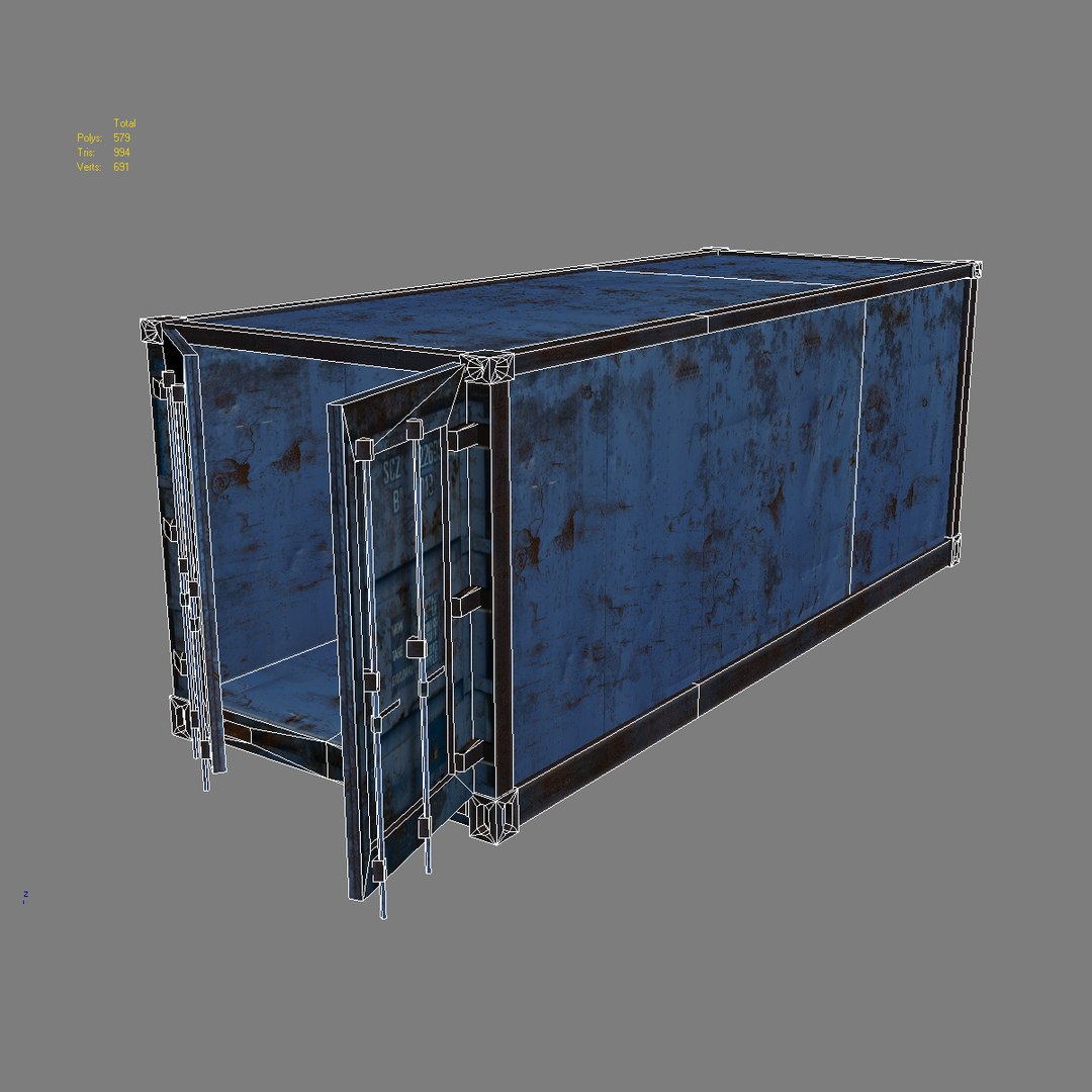 Cargo Containers 3d Model