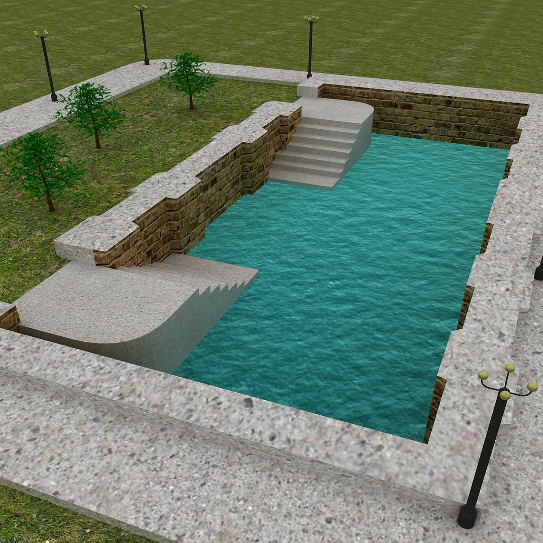 Free Swimming Pool 3d Model