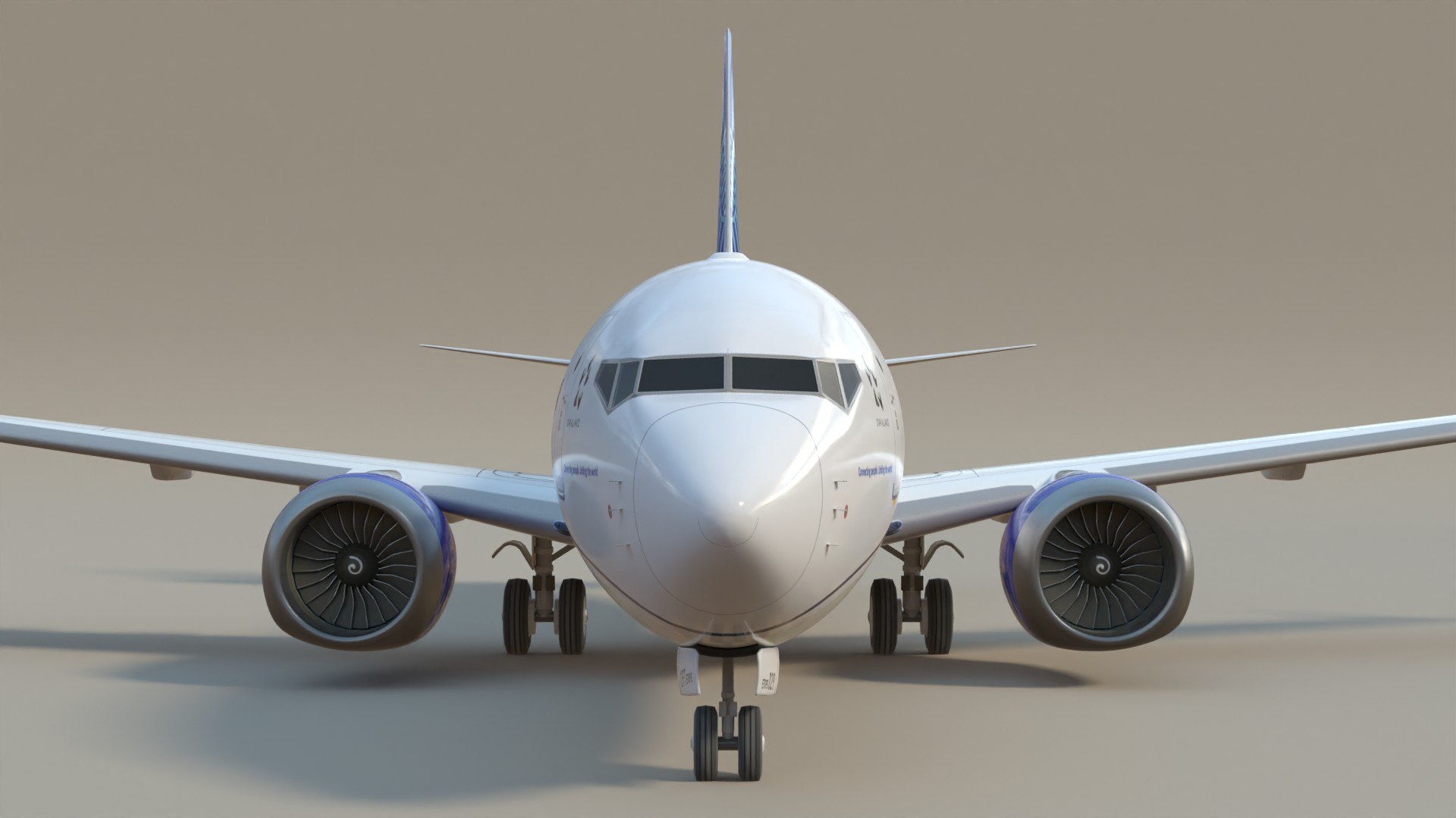 United Airlines B738 MAX SC 3D - TurboSquid 2281758