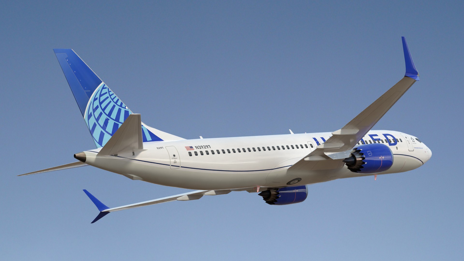 United Airlines B738 MAX SC 3D - TurboSquid 2281758