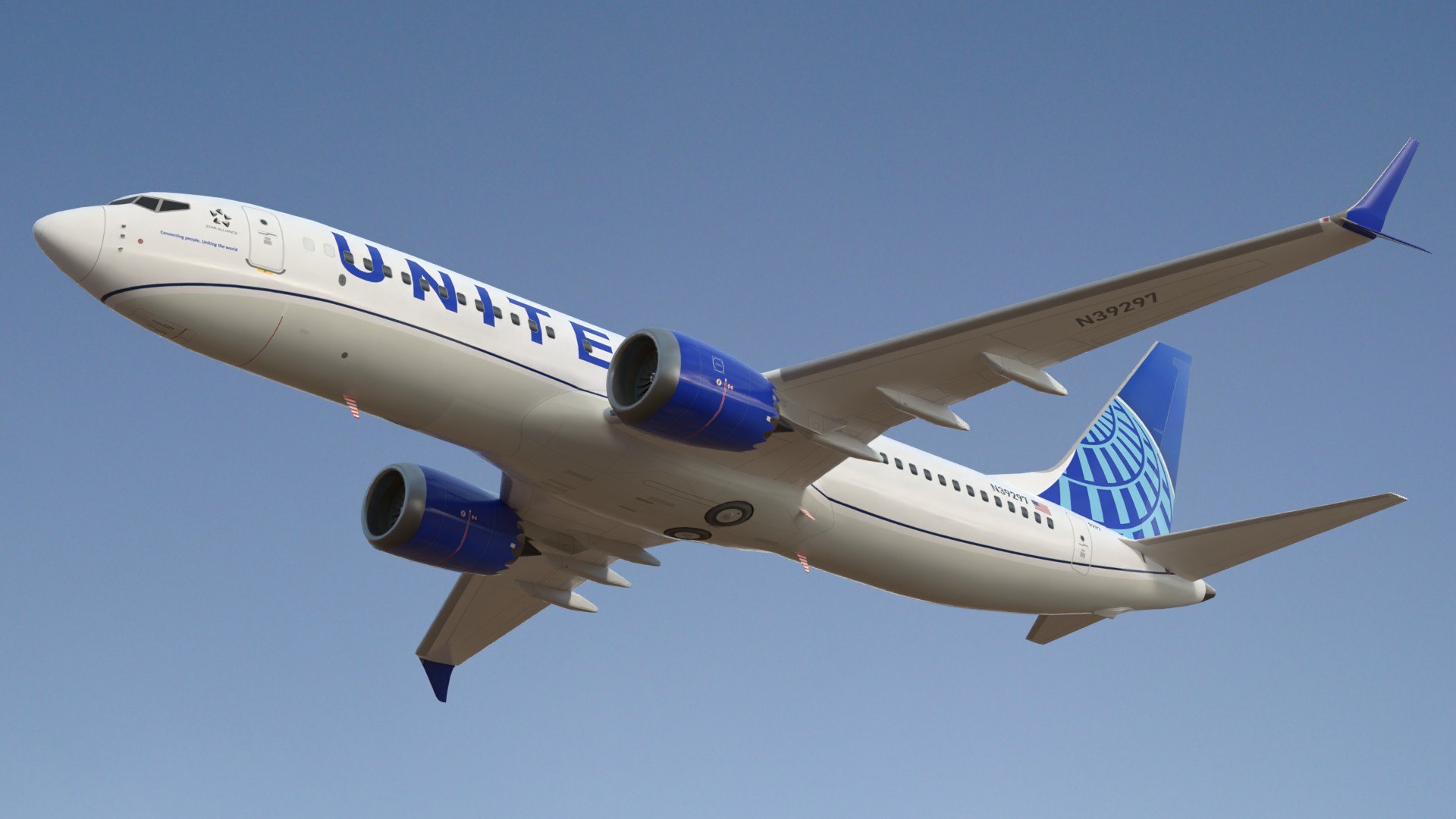 United Airlines B738 MAX SC 3D - TurboSquid 2281758