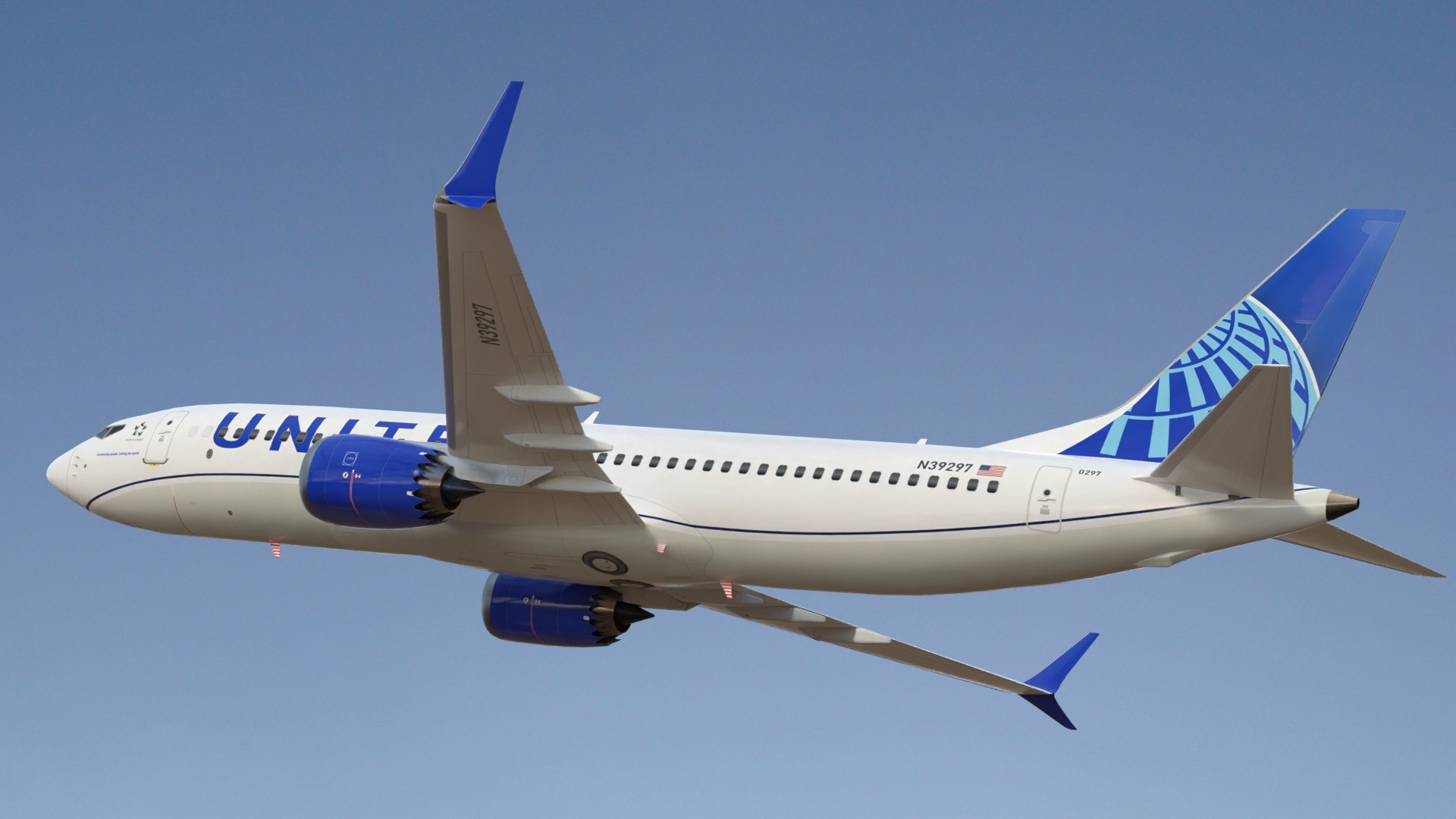 United Airlines B738 MAX SC 3D - TurboSquid 2281758