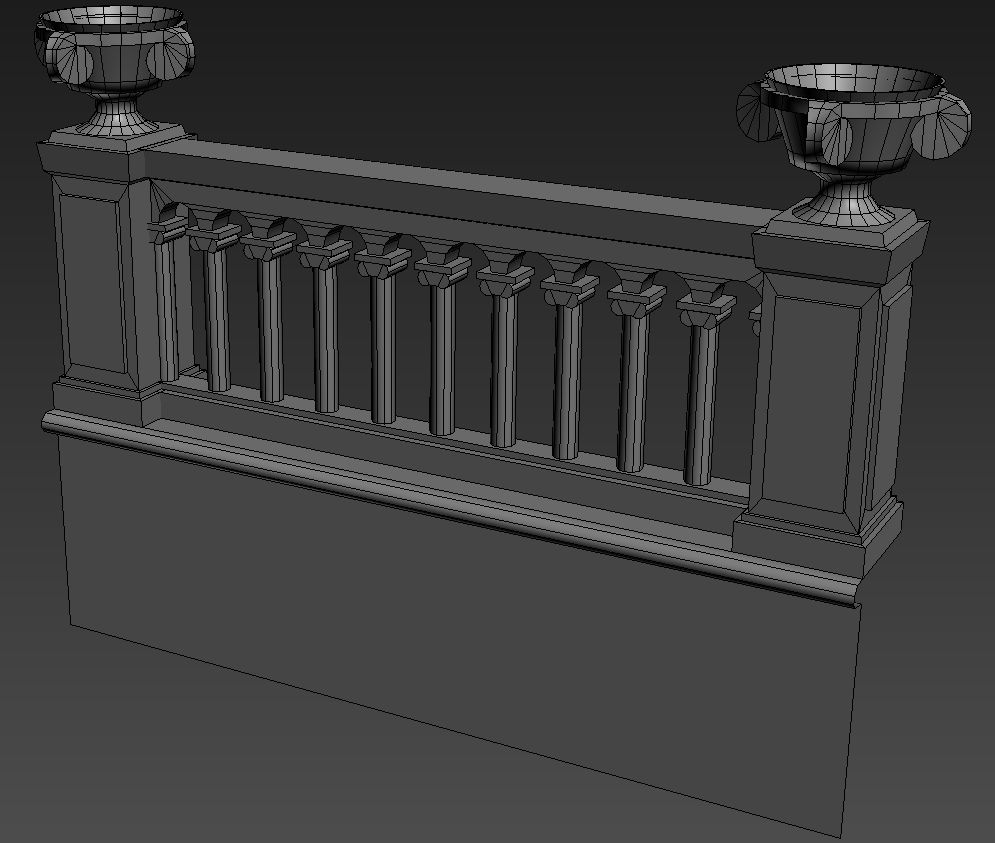 Free railing 3D model - TurboSquid 1206366