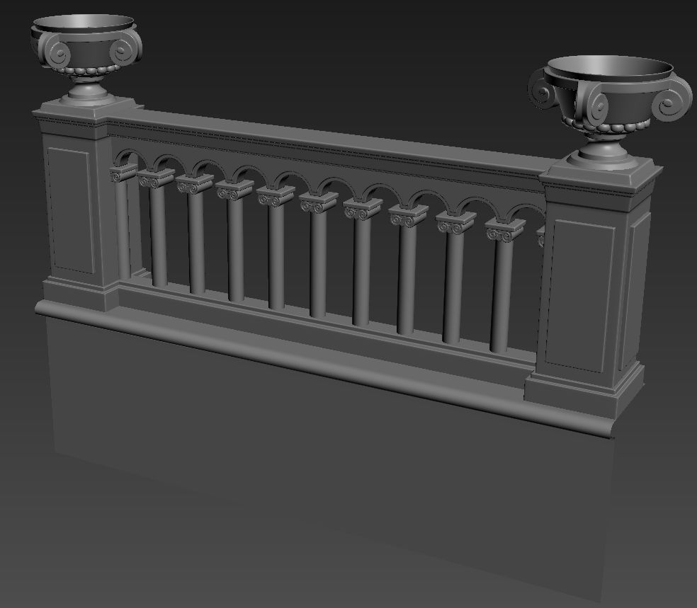 Free railing 3D model - TurboSquid 1206366