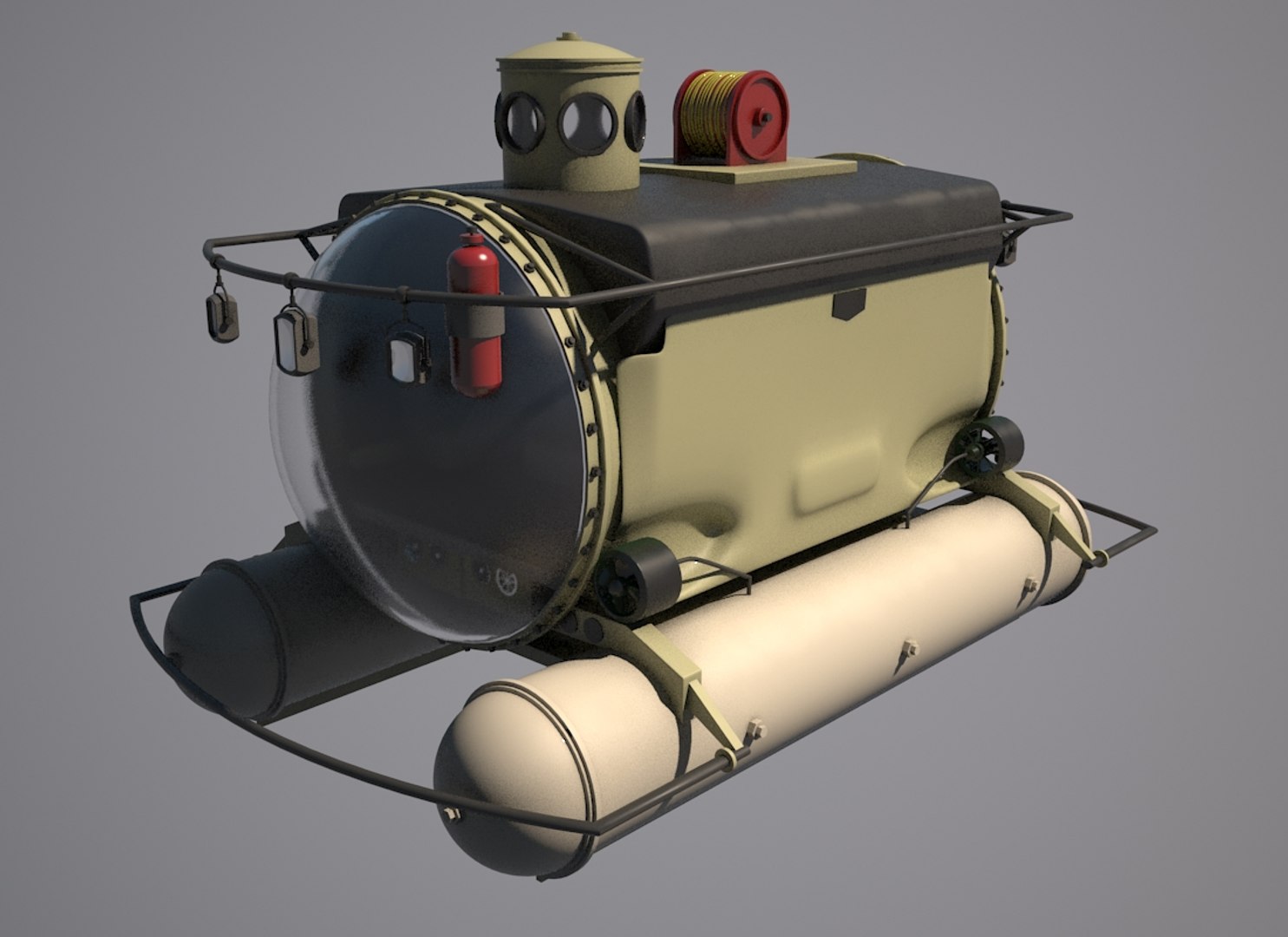 3d Model Mini Sub