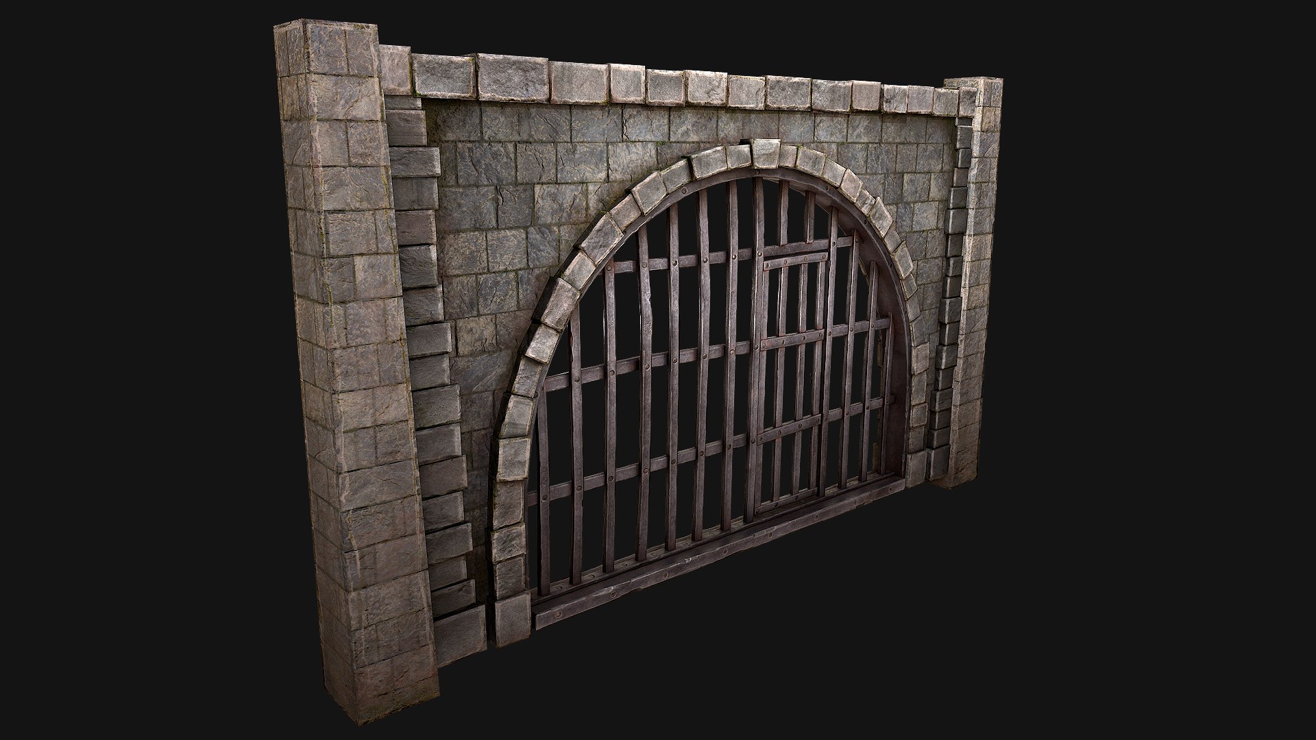 3D Prison Doors Gate model - TurboSquid 2017397